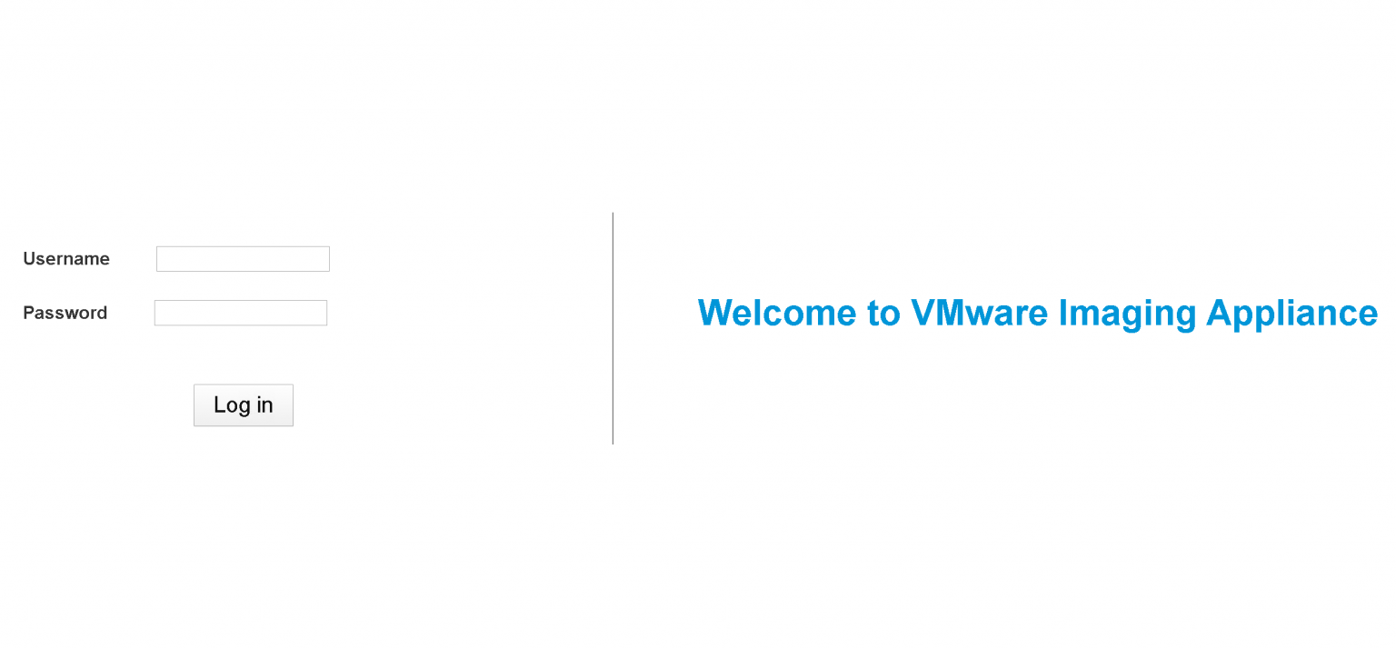 VIA – VMware Imaging Appliance – vTAM