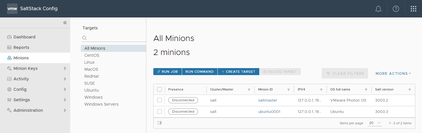 Getting started with vRA SaltStack Config – part 2 – vTAM