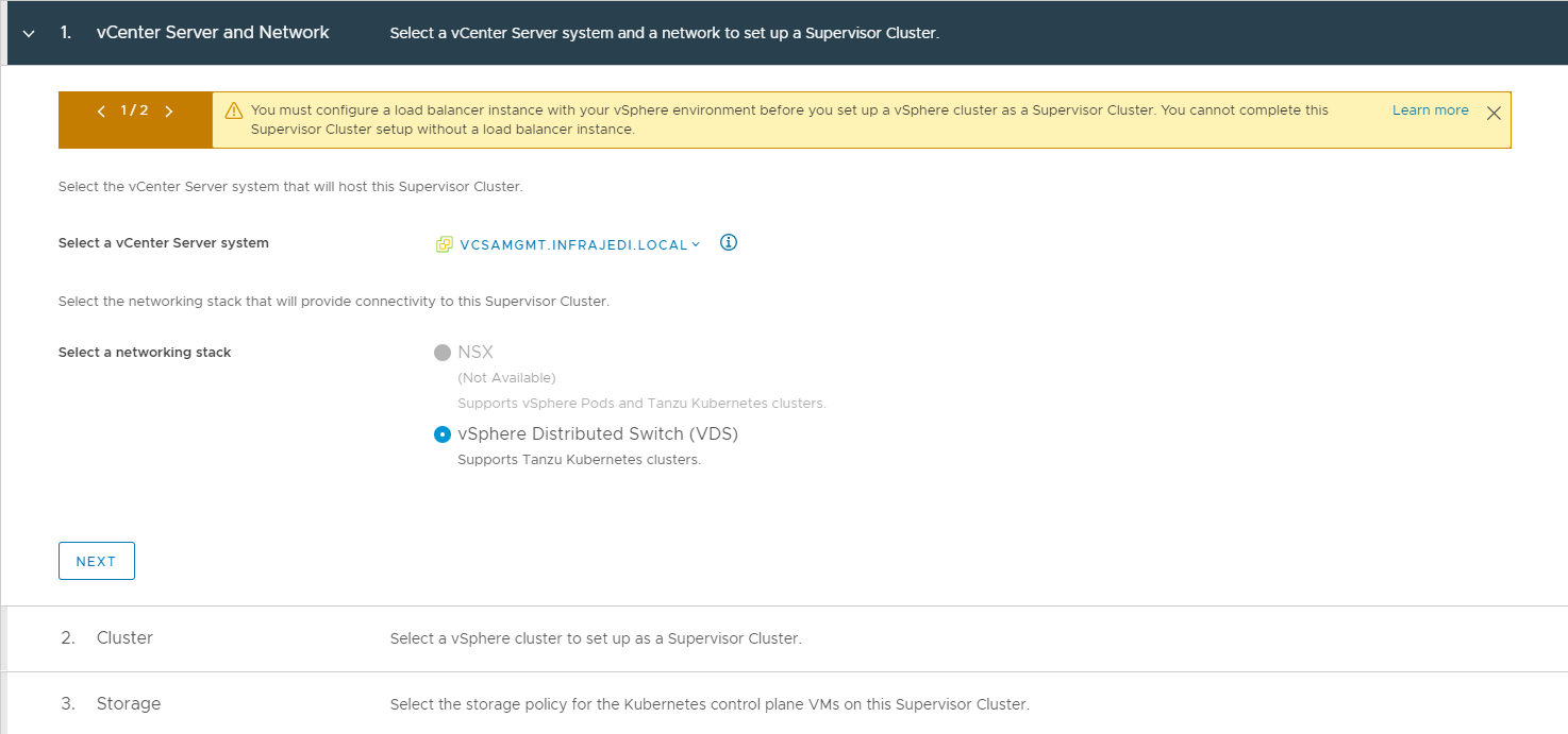 vSphere with Tanzu on VDS with HAProxy – vTAM