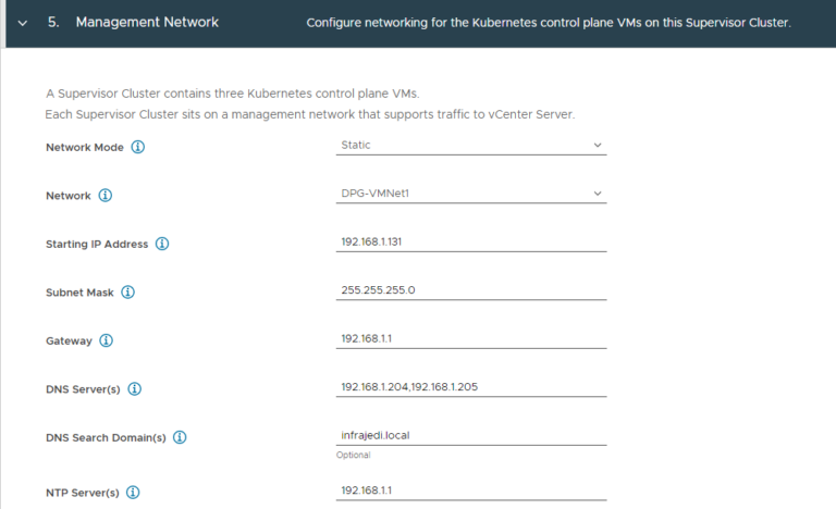 vSphere with Tanzu on VDS with HAProxy – vTAM