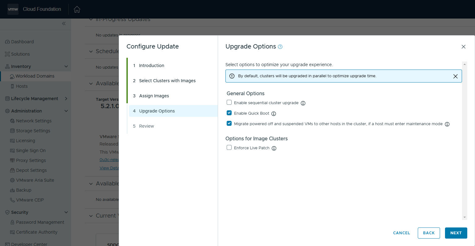 VCF 5.2.1.1 , NSX 4.2.1.1 and ESXi 8.0u3c (vLCM) upgrade – vTAM